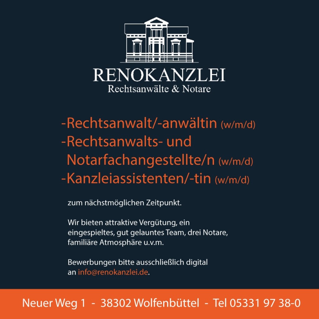 Renokanzlei | Rechtsanwälte und Notare in Wolfenbüttel